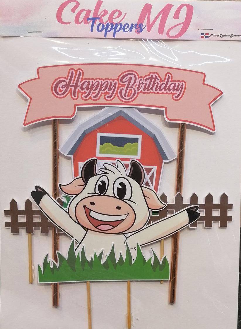 Decoración para tarta Vaca Lola – Cake Toppers MJ